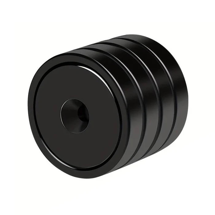 Neodymium Countersunk Pot Magnet | D25mm x 8mm | Rust-Resistant Black ...