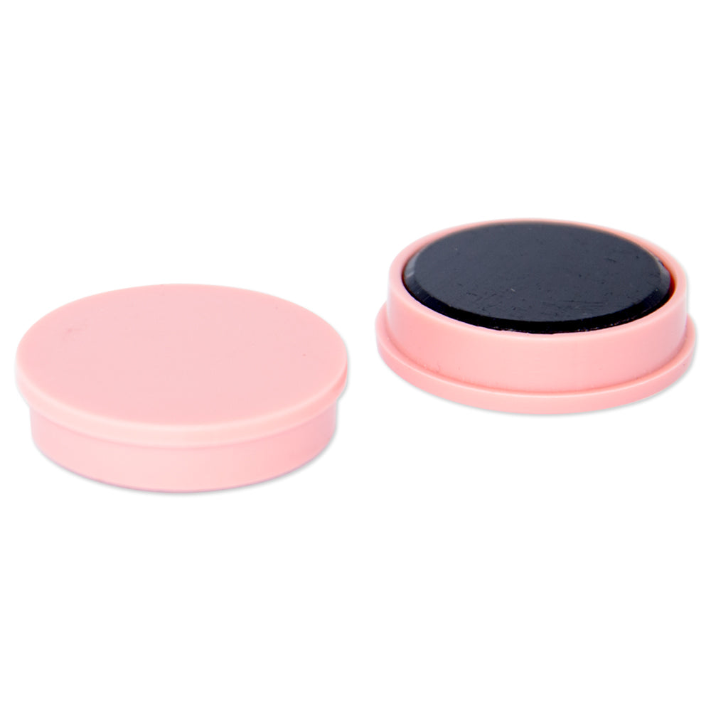 Ferrite Whiteboard Button Magnet 30mm x 7mm - Pink – AMF Magnets USA