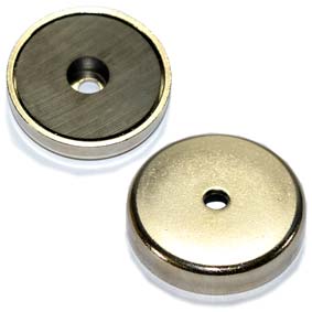 Ferrite Pot Magnet - 36mm x 7mm – AMF Magnets USA