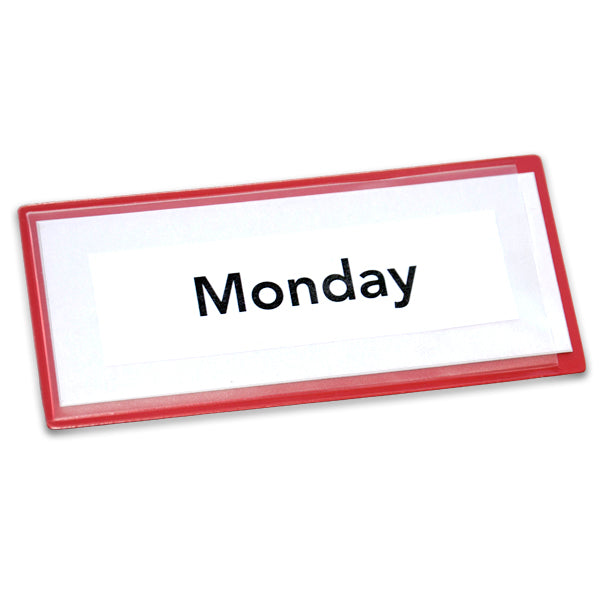 Magnetic Card Holder 110mm x 50mm x 0.7mm | Red – AMF Magnets USA